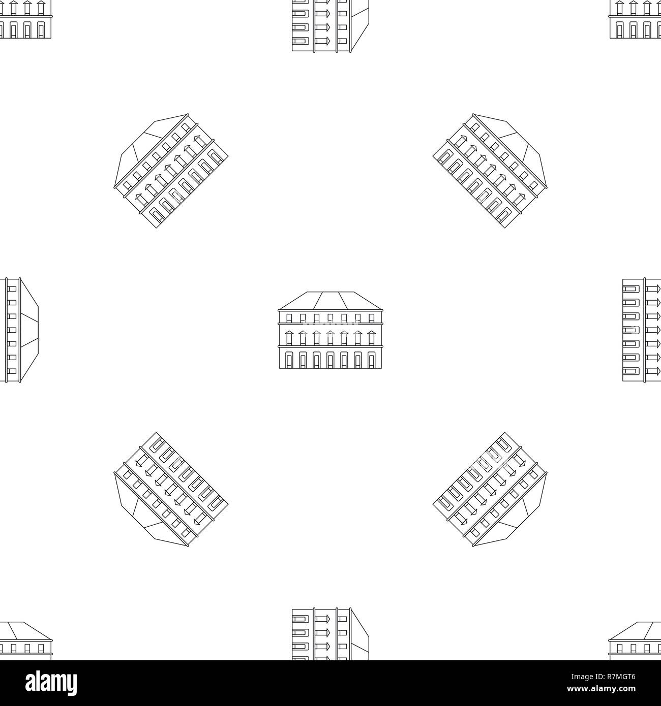 Building icon. Outline illustration of building vector icon for web ...