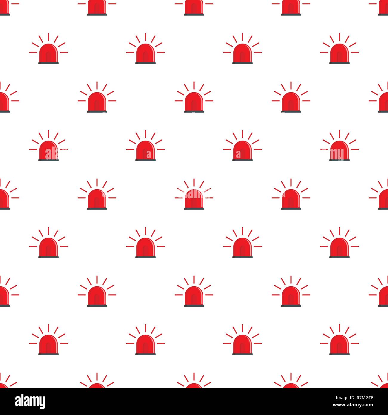 Police siren pattern seamless vector repeat for any web design Stock ...