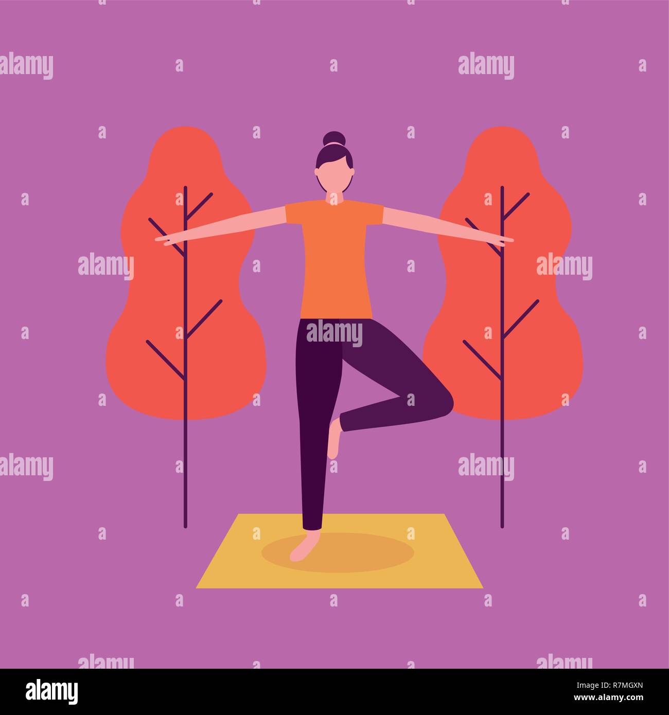 people yoga activitie Stock Vector Image & Art - Alamy