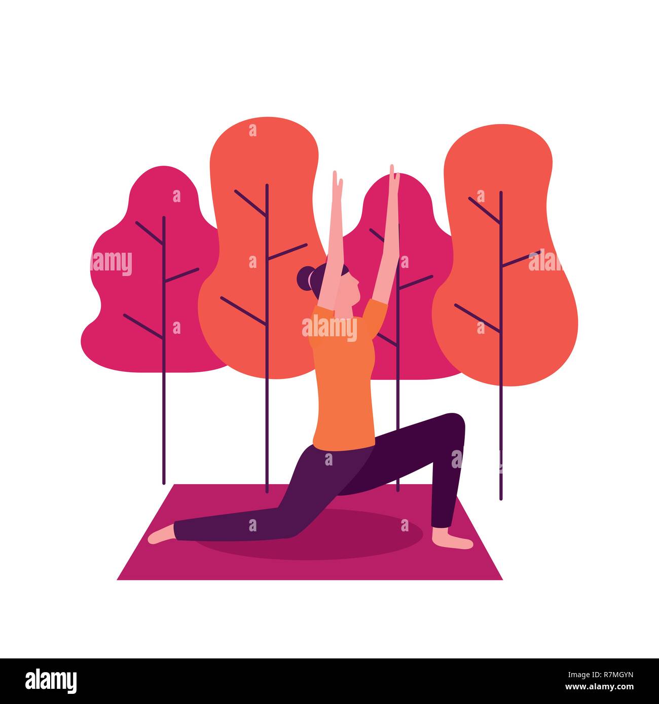 people yoga activitie Stock Vector Image & Art - Alamy