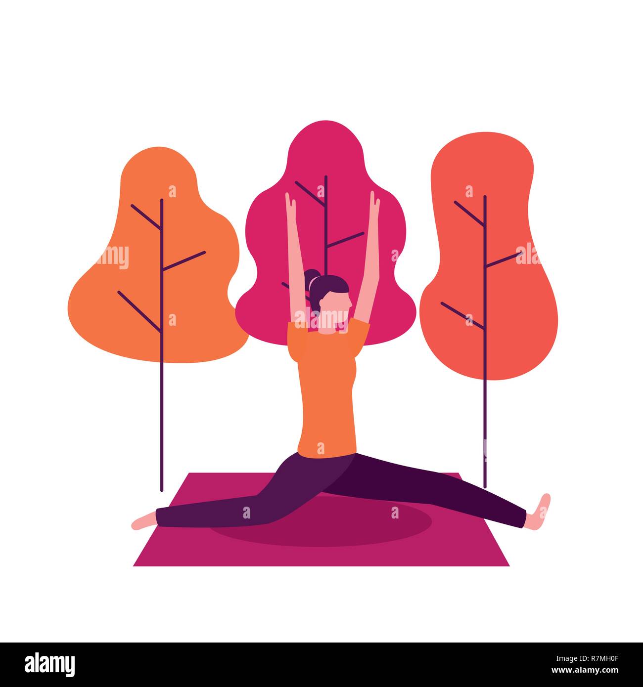 Yoga class instructor people Cut Out Stock Images & Pictures - Alamy