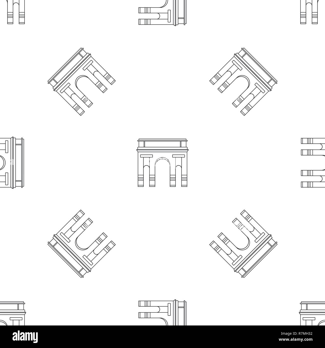 Historical arch icon. Outline illustration of historical arch vector ...