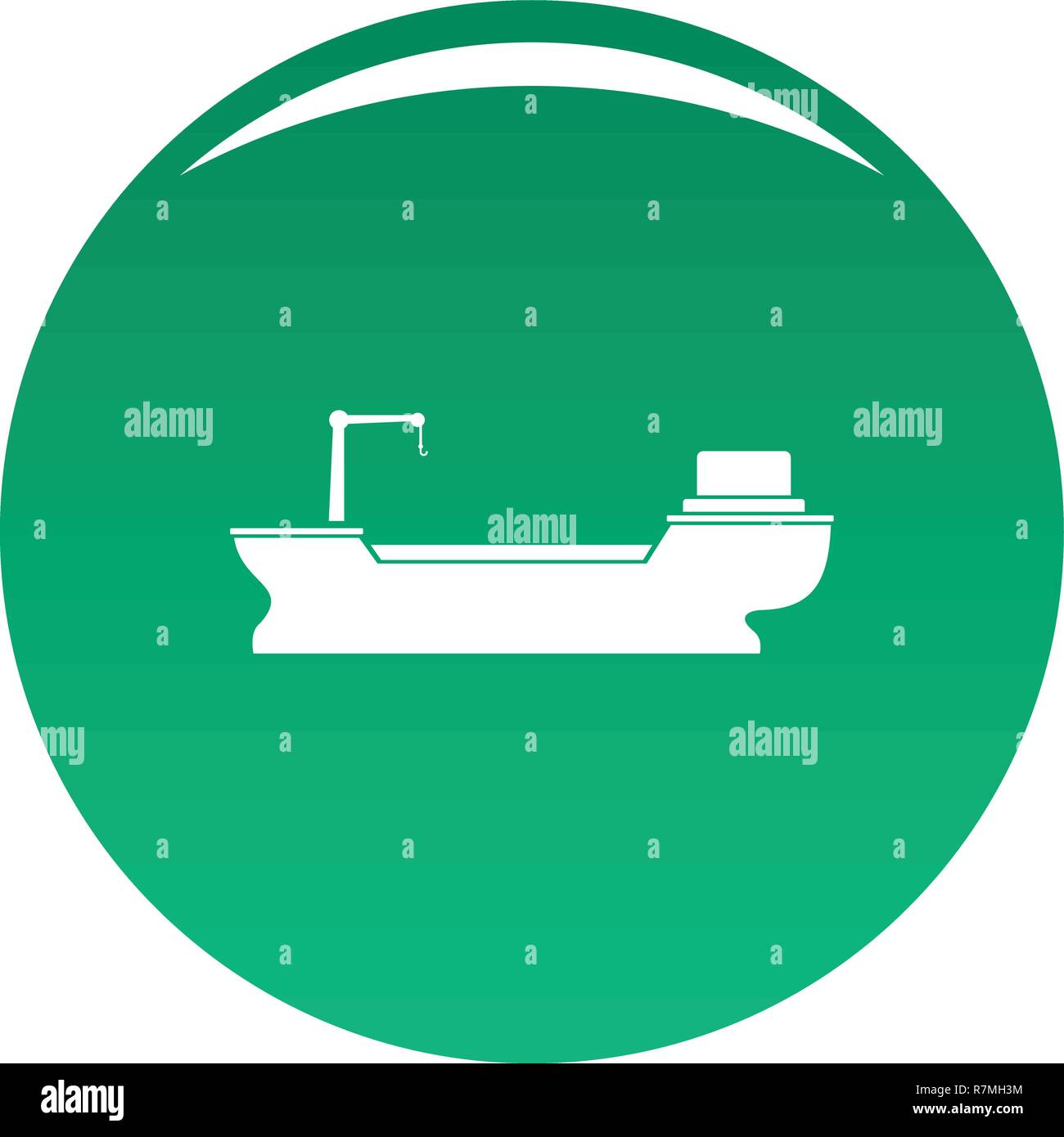Ship freight icon. Simple illustration of ship freight vector icon for ...