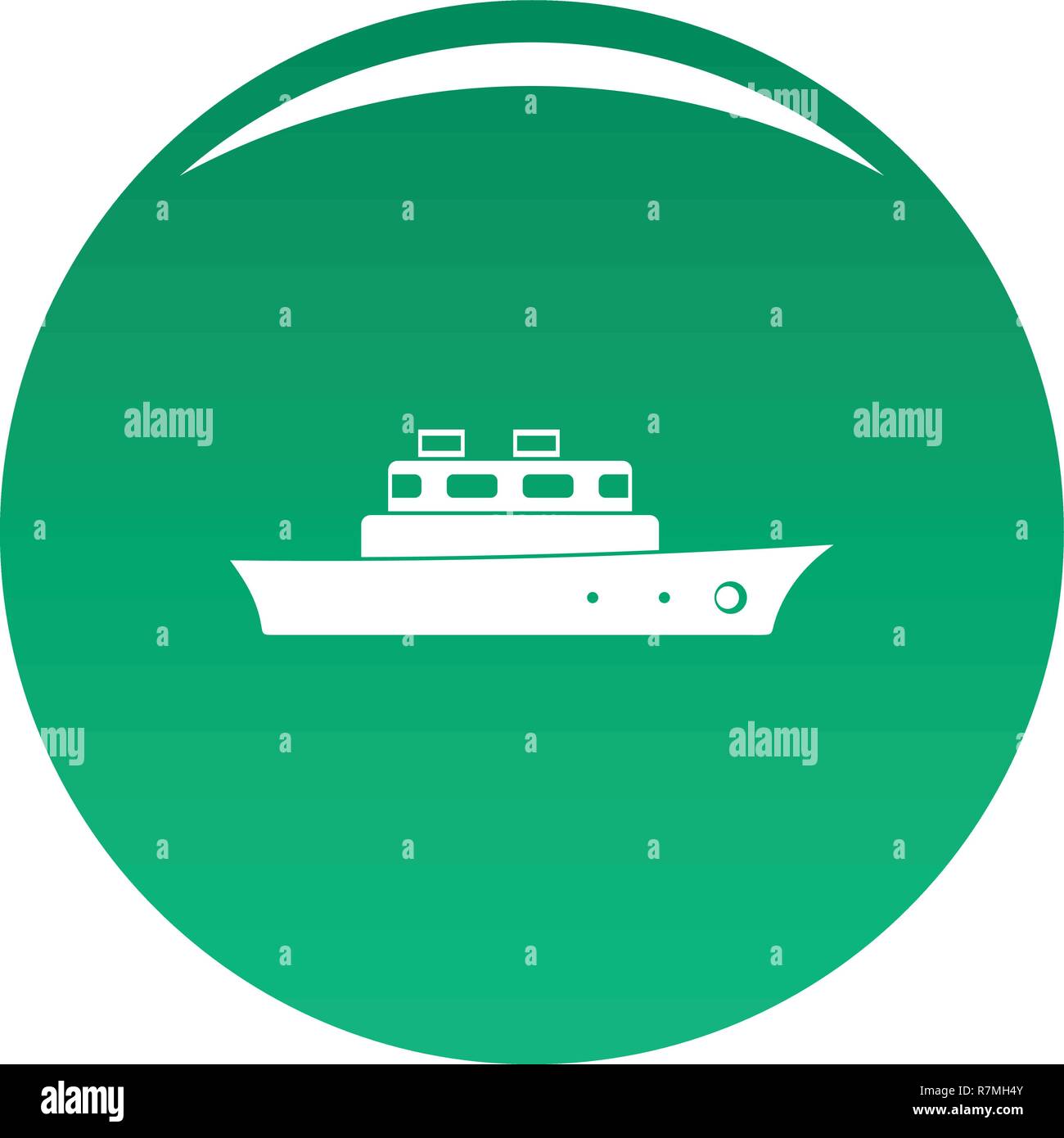 Ship ocean icon. Simple illustration of ship ocean vector icon for any ...