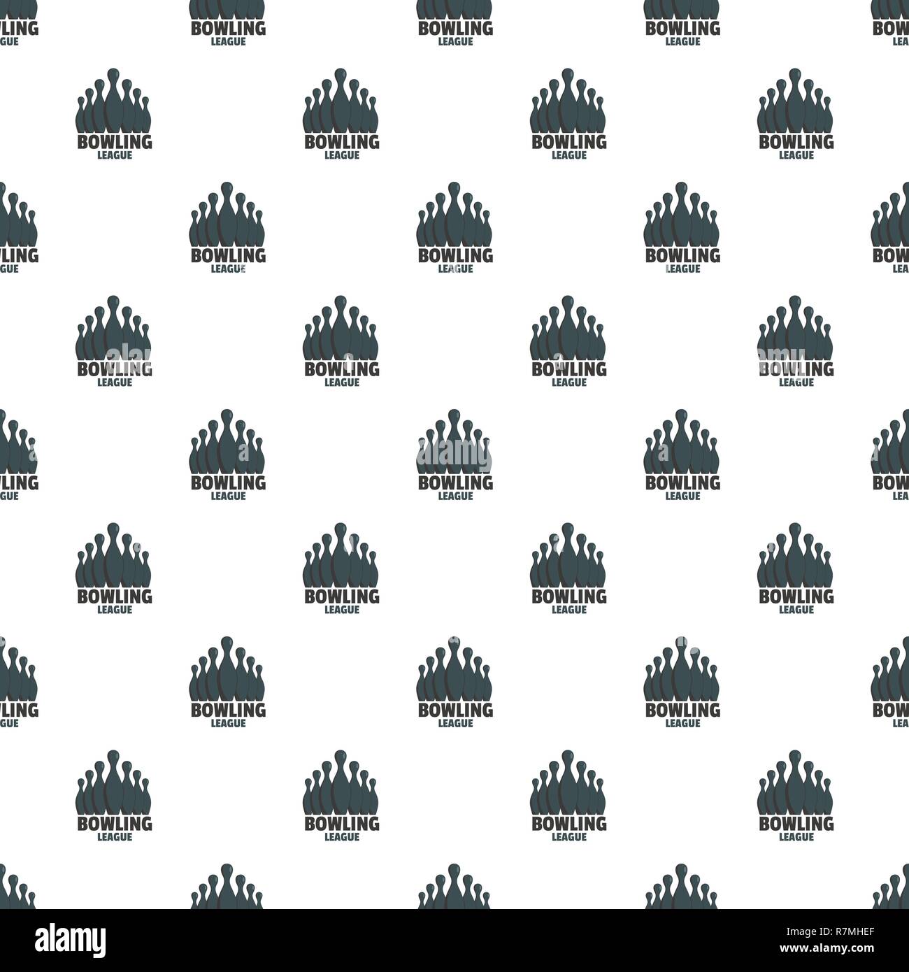 Bowling event pattern seamless vector repeat for any web design Stock ...
