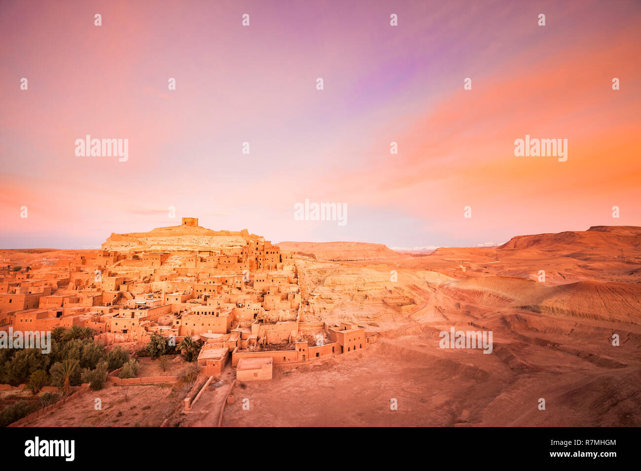 First Morning Light On Ait Ben Haddou Also Transcribed As Ait