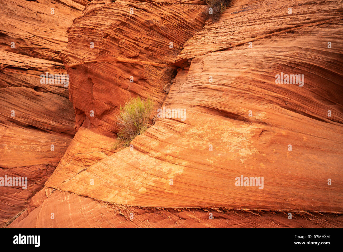 Waterhole Canyon - a slot canyon caused by flash flooding, cutting ...