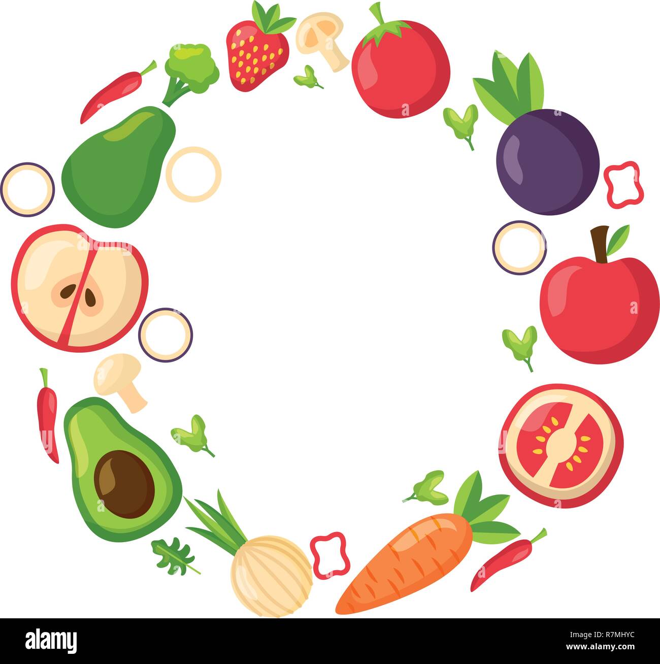 healthy food fresh Stock Vector Image & Art - Alamy