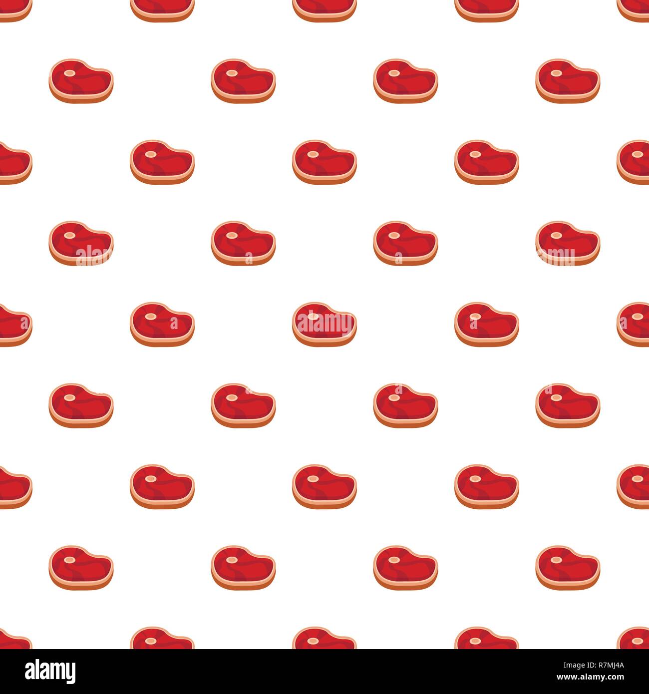 Cow steak pattern seamless vector repeat for any web design Stock ...
