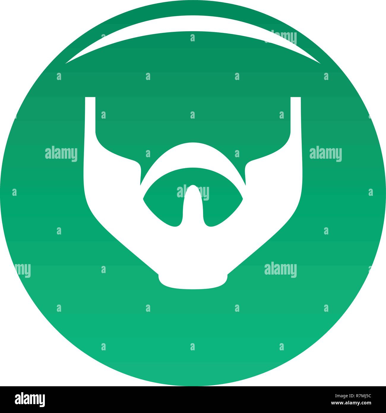 Much beard icon. Simple illustration of much beard icon, simple style ...