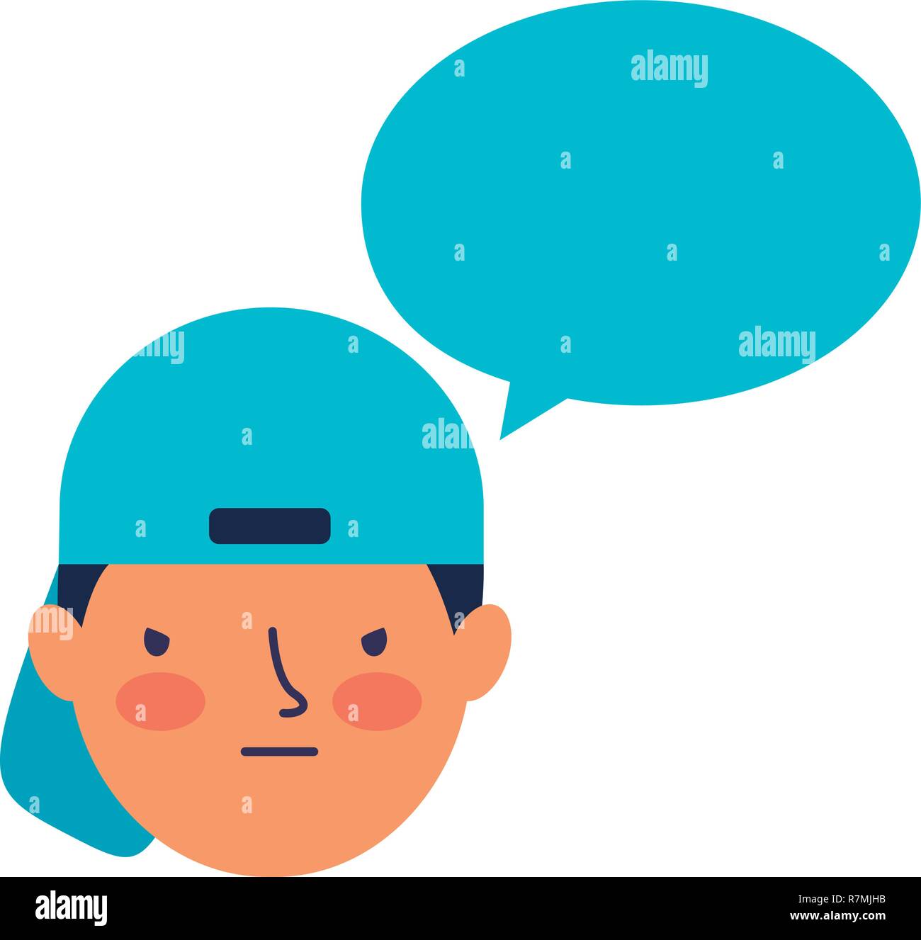 boy face sad speech bubble Stock Vector Image & Art - Alamy