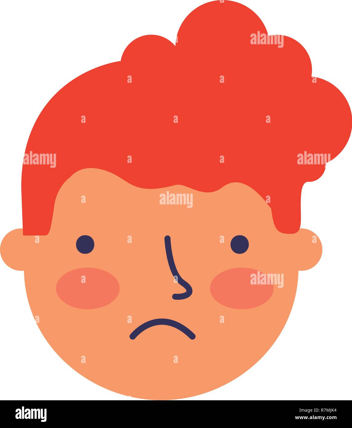 boy face sad expression gesture Stock Vector Image & Art - Alamy
