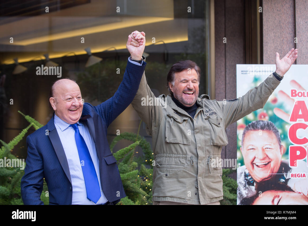 Christian De Sica and Massimo Boldi Photocall of the Italian film ...