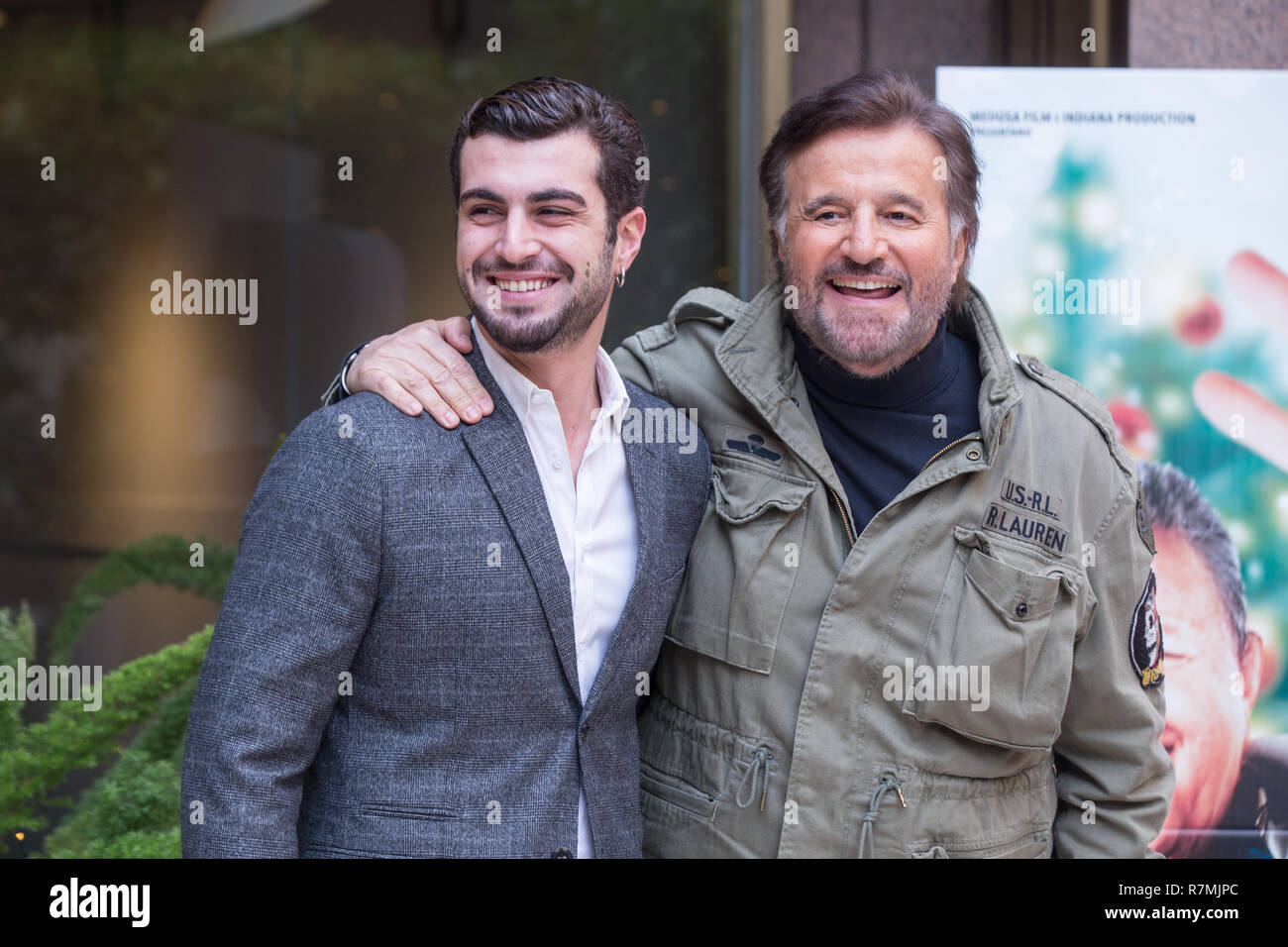 Francesco Bruni and Christian De Sica Photocall of the Italian film "Amici come Prima" in Rome ...