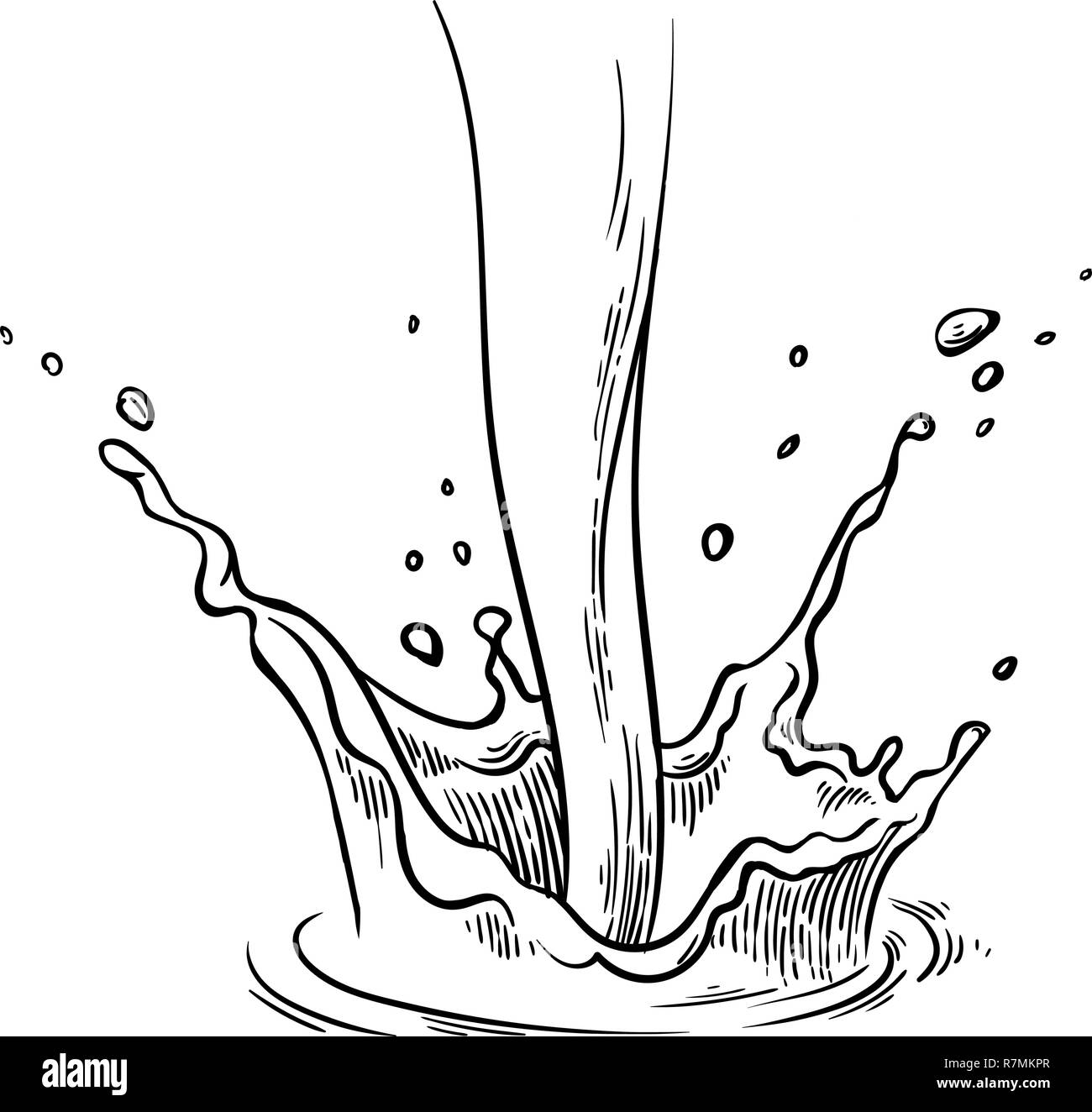 Water Splash Sketch