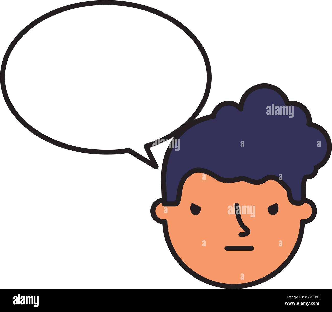 Sad Person With Thinking Bubble