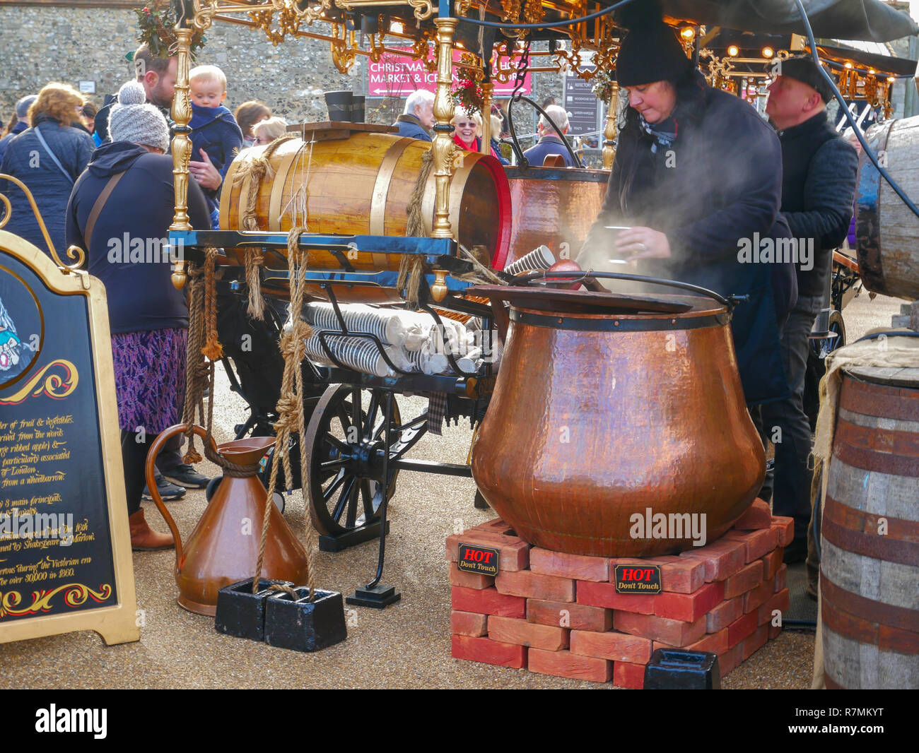 Winchester Christmas Market, 10th December 2018 Stock Photo - Alamy