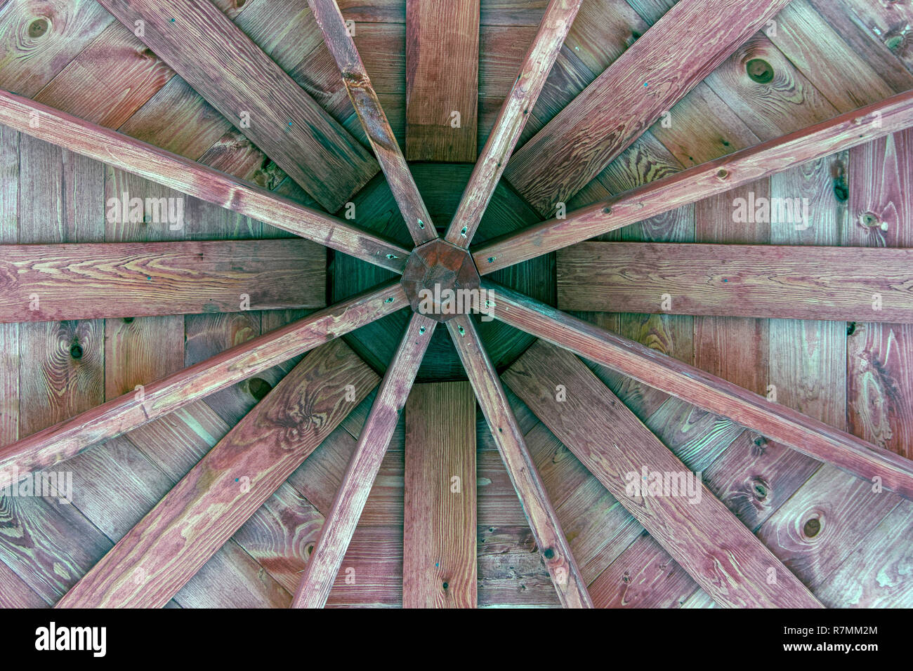 Wooden roof from inside hi-res stock photography and images - Alamy