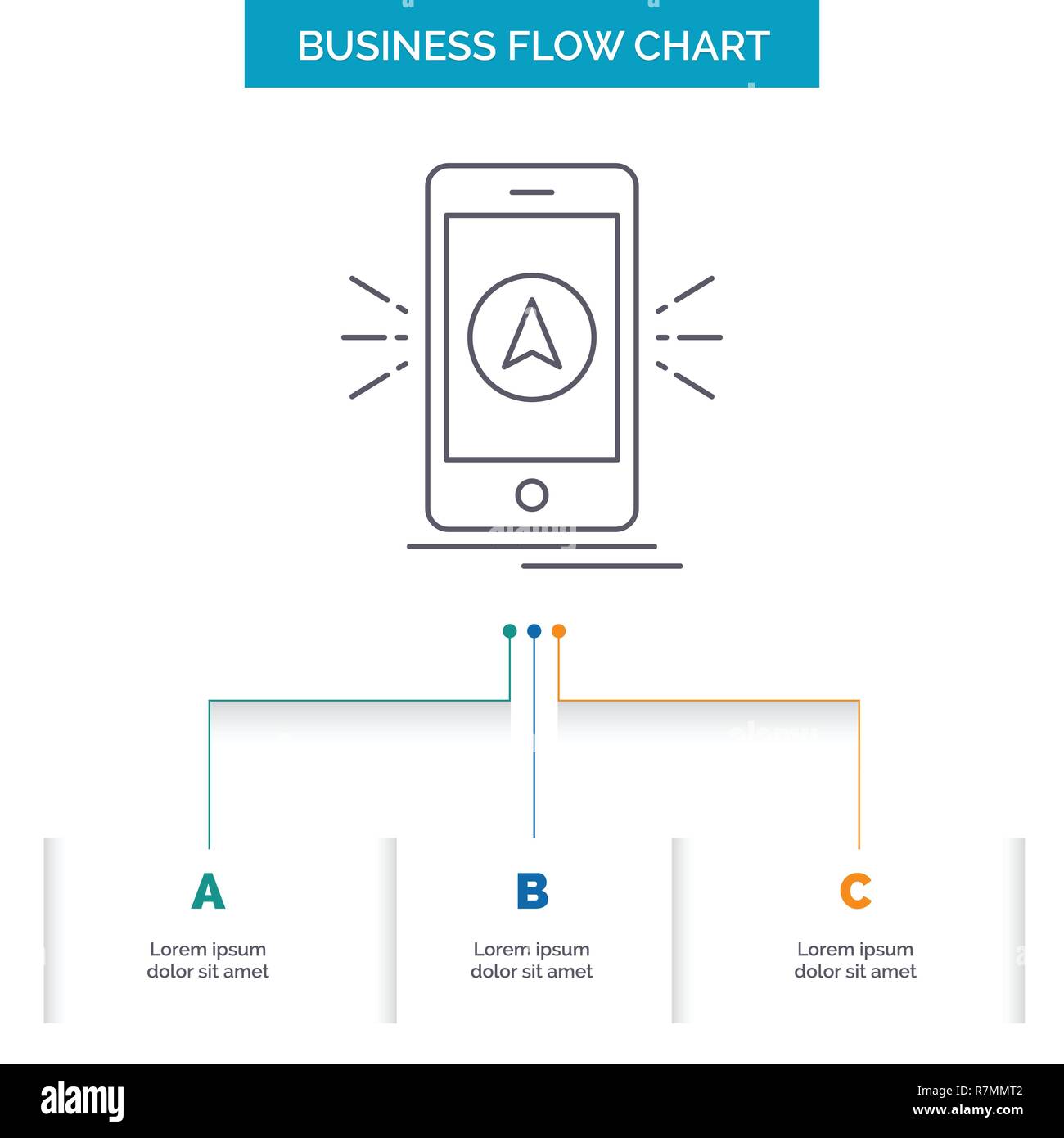 navigation, app, camping, gps, location Business Flow Chart Design with ...