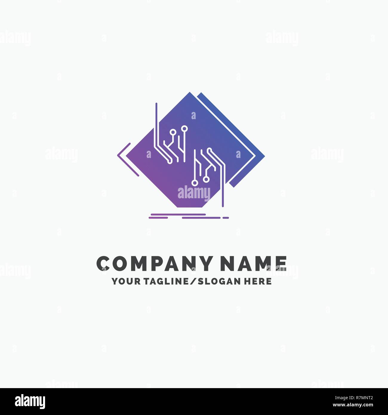 Circuit board logo hi-res stock photography and images - Alamy
