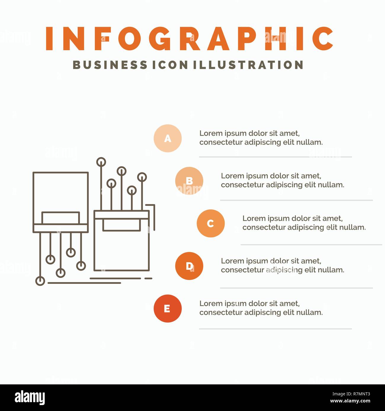 digital, fiber, electronic, lane, cable Infographics Template for ...