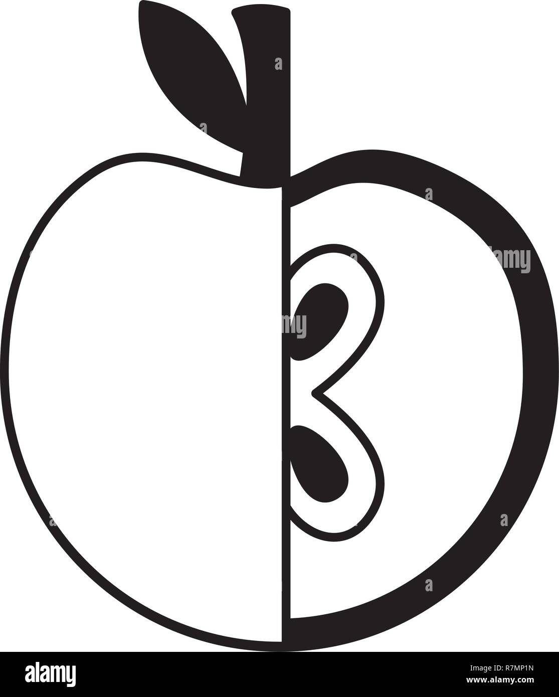 Fruit mixed fruit on Stock Vector Images - Alamy