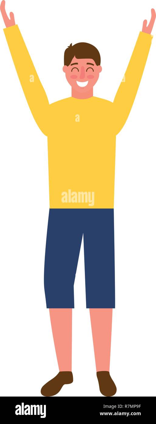 man standing character on white background Stock Vector Image & Art - Alamy