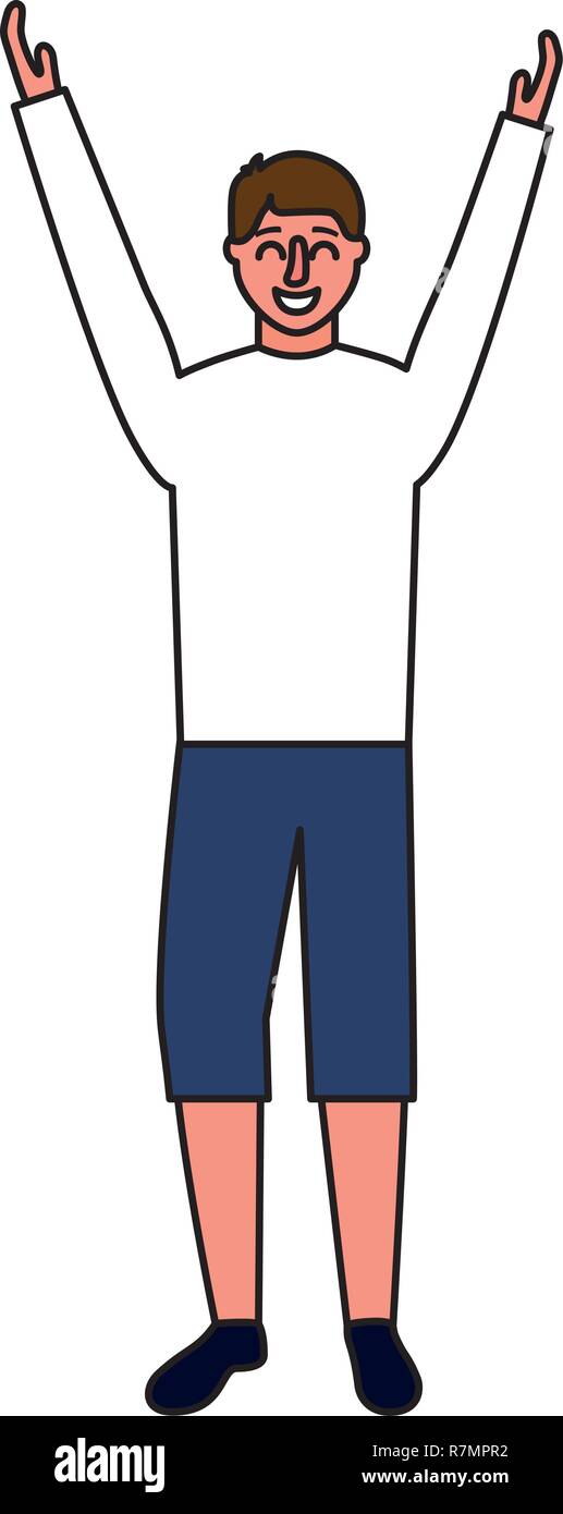 man standing character on white background Stock Vector Image & Art - Alamy