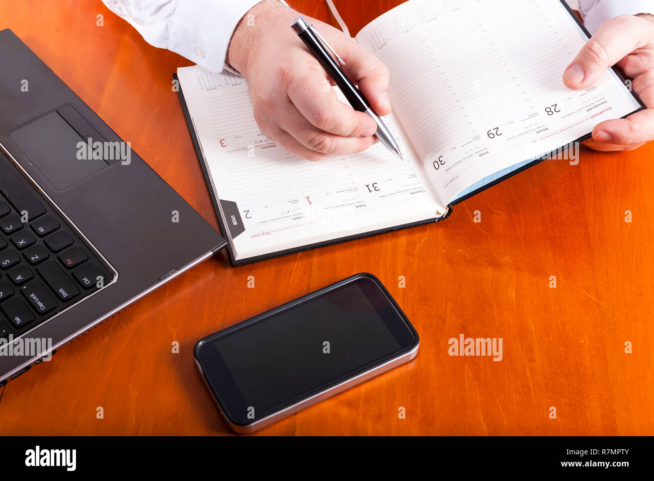Directors desk in the office Stock Photo - Alamy