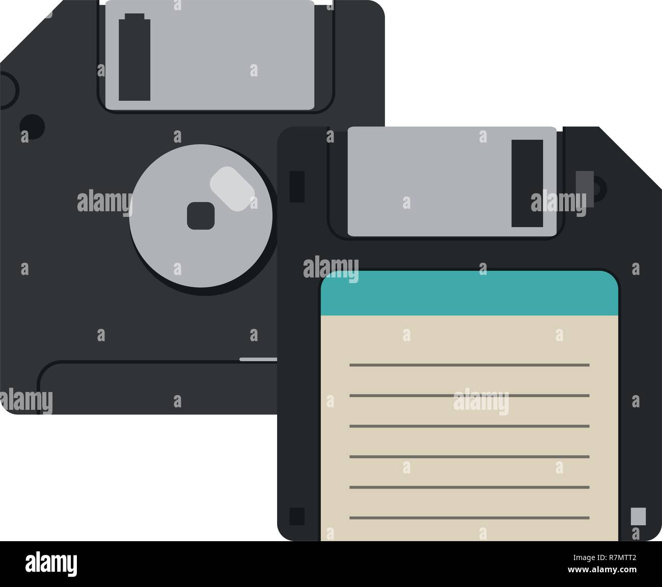Computer diskettes isolated Stock Vector Image & Art - Alamy
