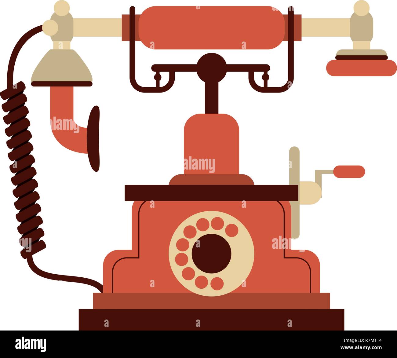 Old vintage telephone Stock Vector Image & Art - Alamy