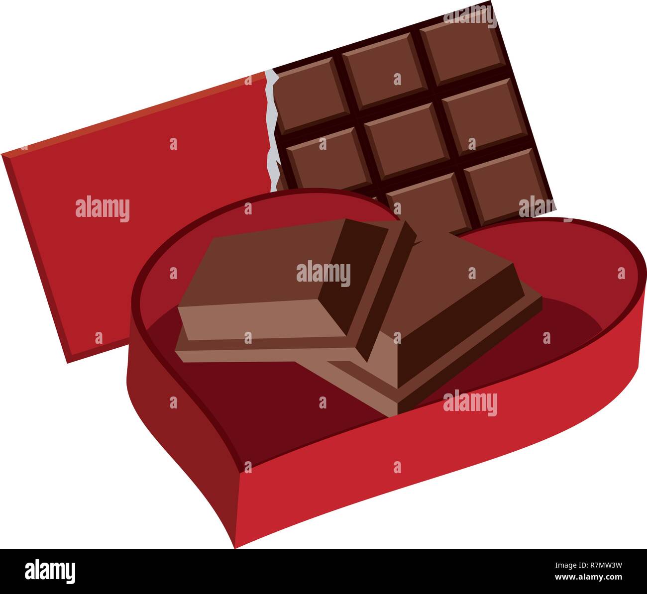 Gift box chocolates Stock Vector Images - Alamy