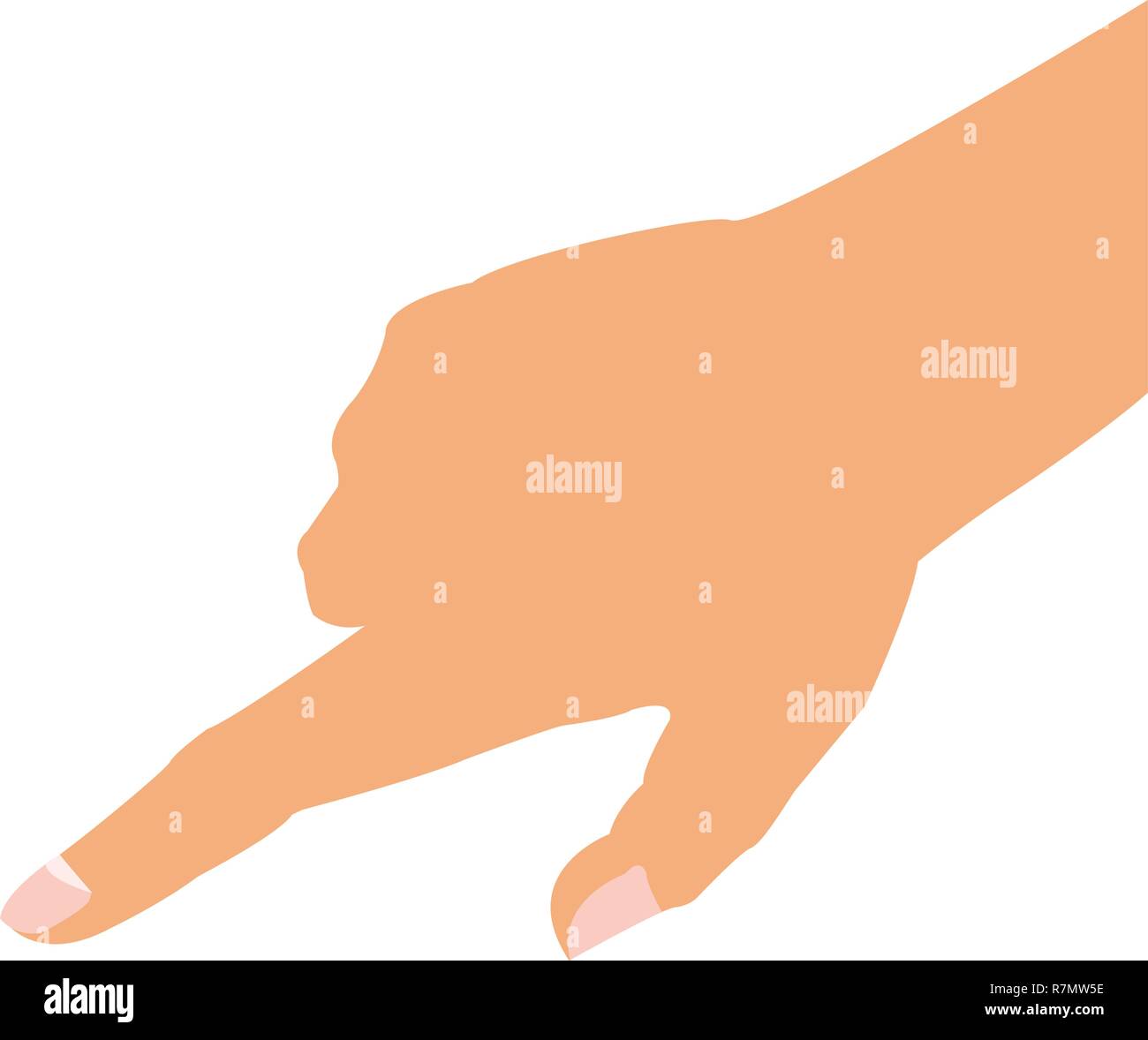 Hand pointing down Stock Vector Image & Art - Alamy