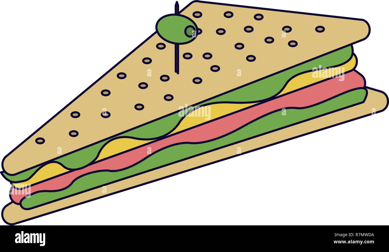 Delicious sandwich food Stock Vector Image & Art - Alamy