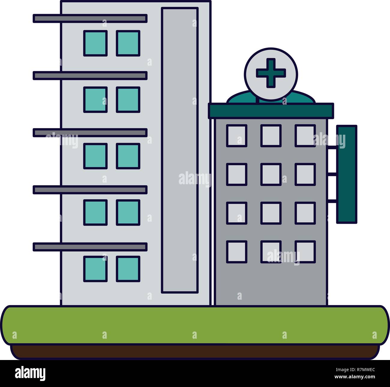 Community health center exterior Stock Vector Images - Alamy