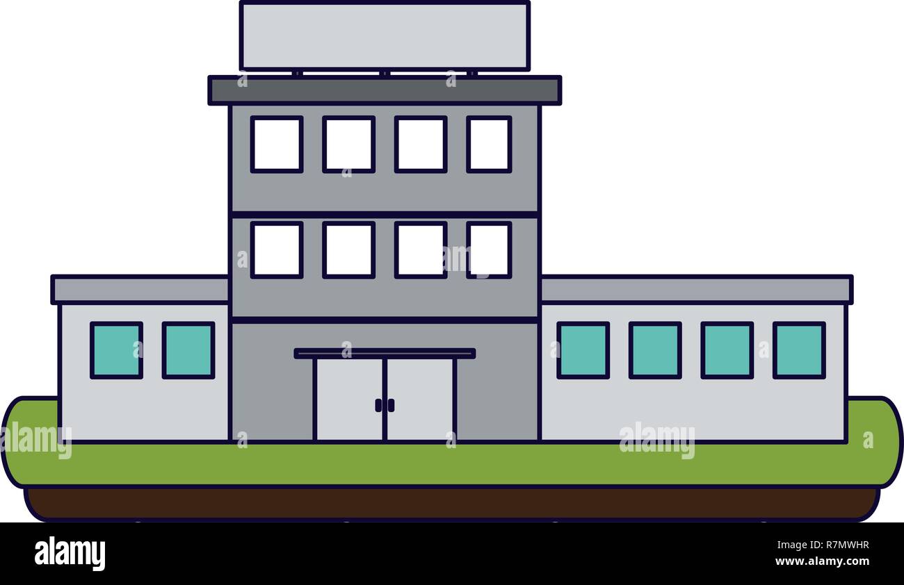 Hospital building scenery Stock Vector Image & Art - Alamy