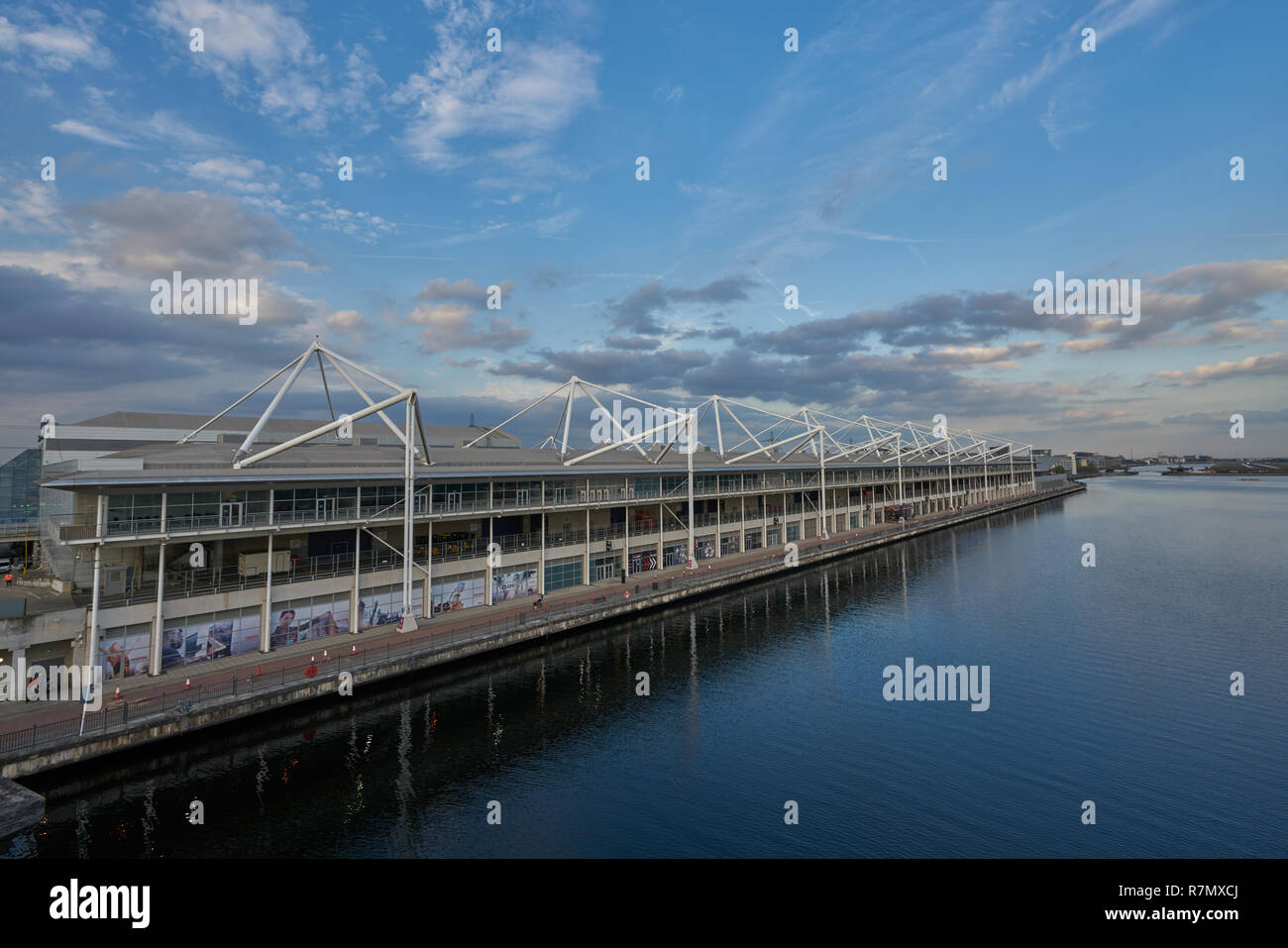 excel building london docklands Stock Photo - Alamy