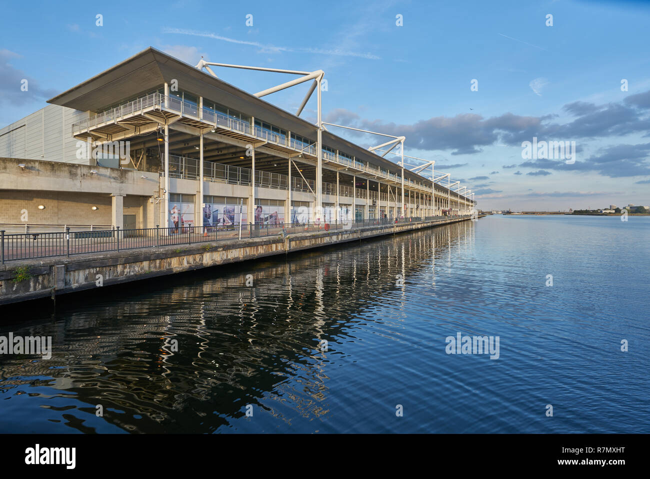 excel building london docklands Stock Photo - Alamy