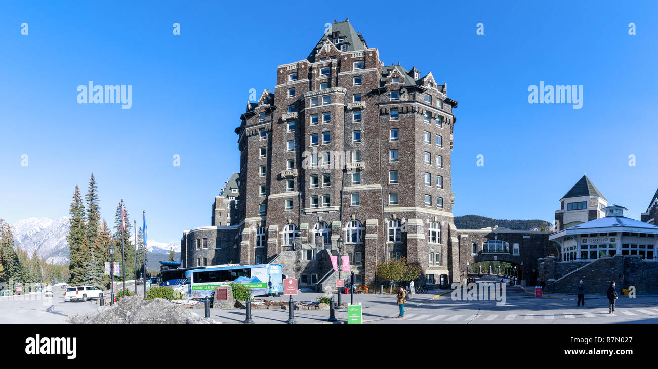 Alberta, Canada - October 7, 2018 : Building of Banff Fairmont Springs ...