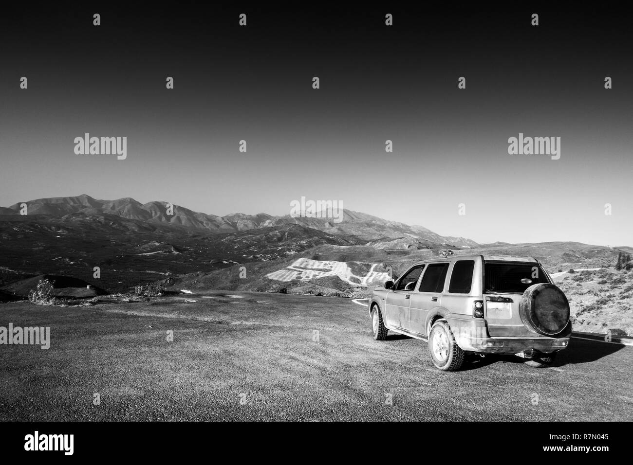 Car on road Stock Photo - Alamy