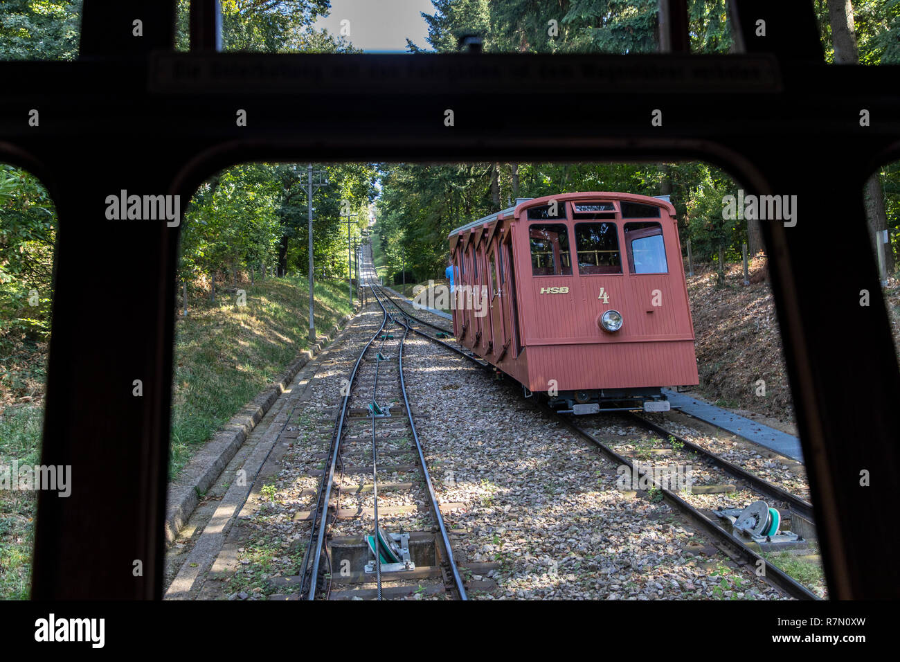Konigstuhlbahn of heidelberg mountain railway hi-res stock photography ...