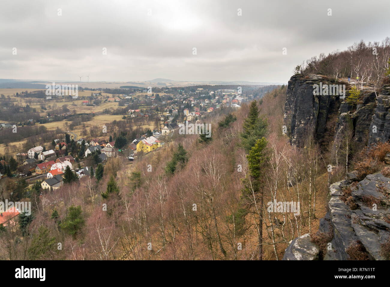 Tisa rocks or Tisa walls in western Bohemian Switzerland, part of the ...