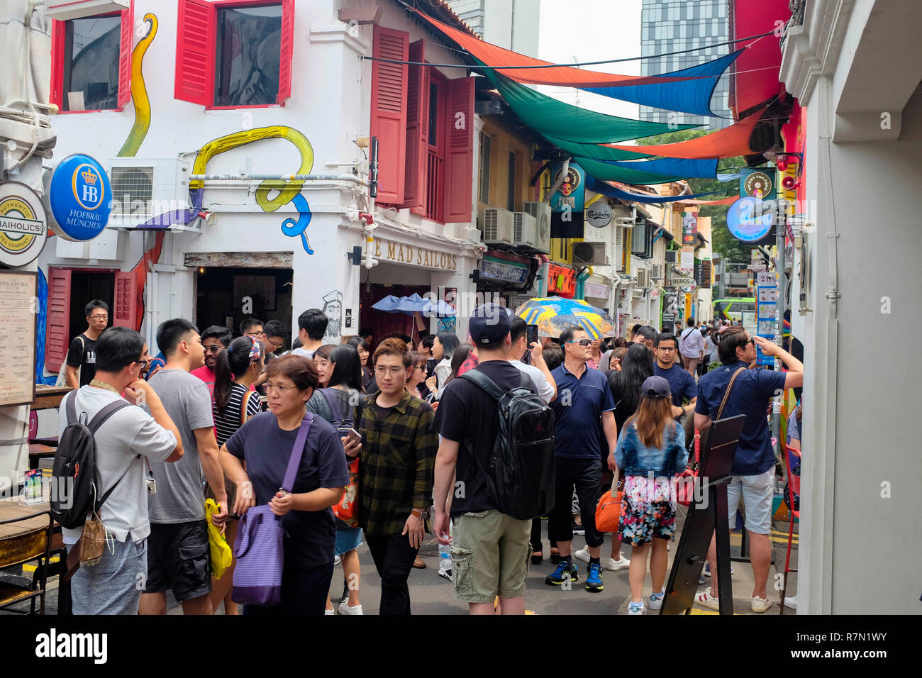 Wall Murals Haji Lane Singapore Stock Photos & Wall Murals Haji Lane ...