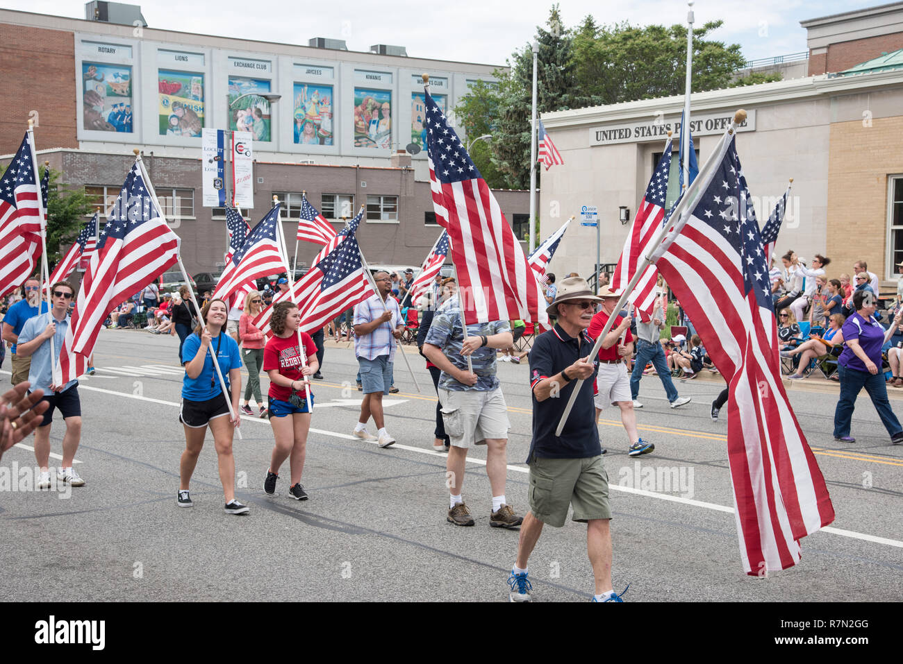 Naperville, Illinois, United States-May 29,2017: Memorial Day Parade ...