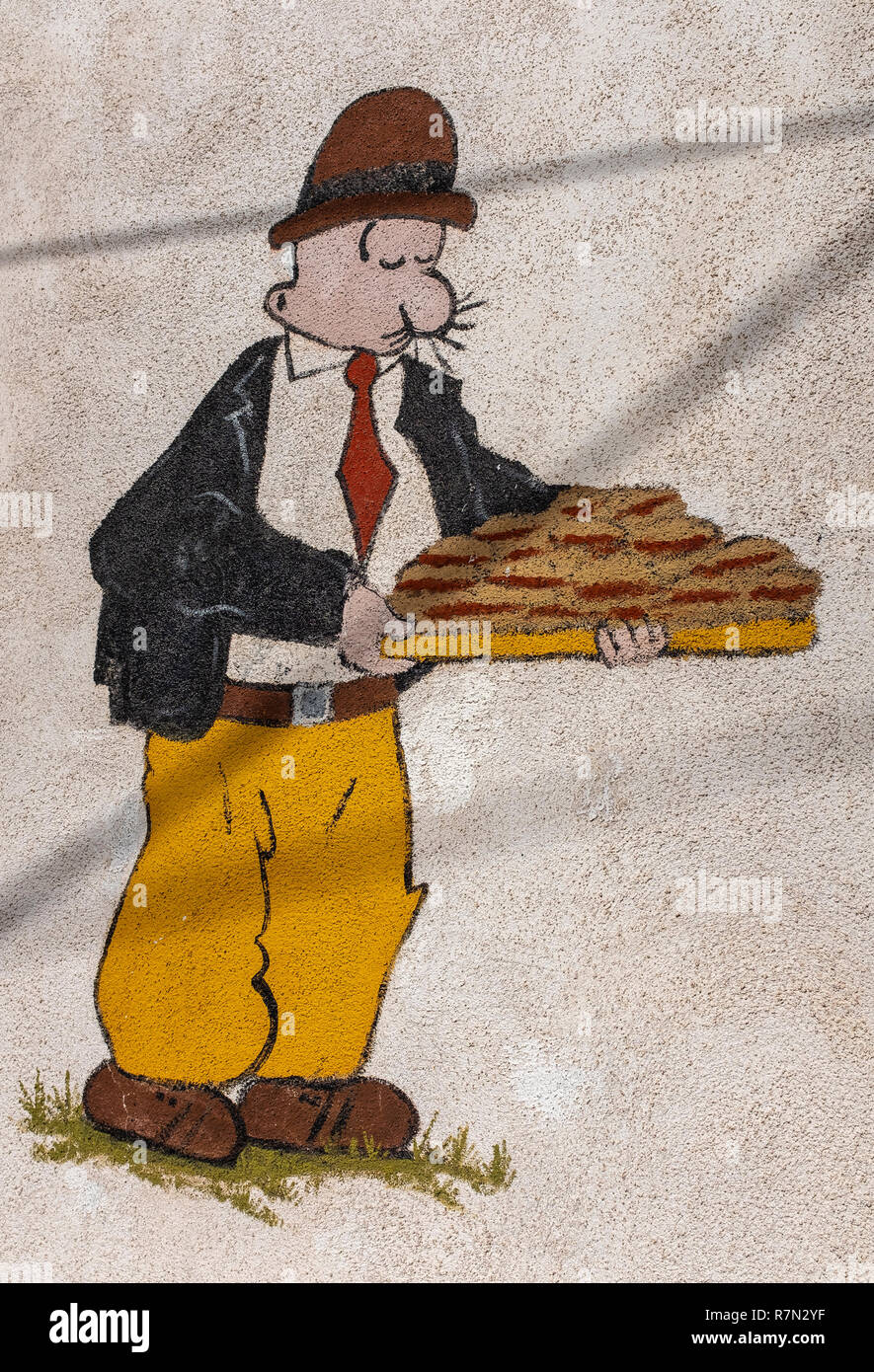 Red Ball Cafe (detail): "Home Of The Original Wimpy Cafe Stock Photo ...