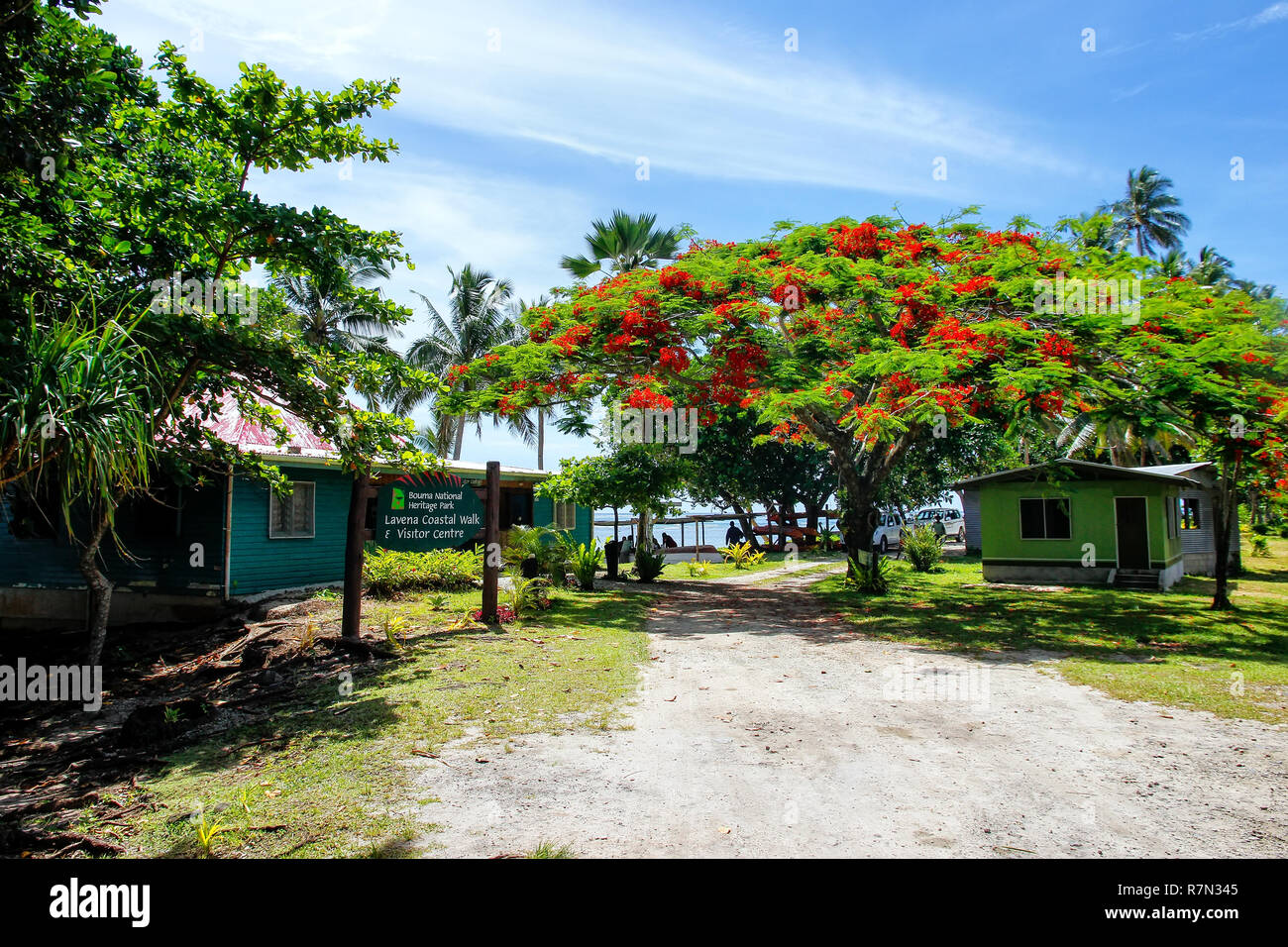 Bouma National Heritage Park visitor center in Lavena village on ...