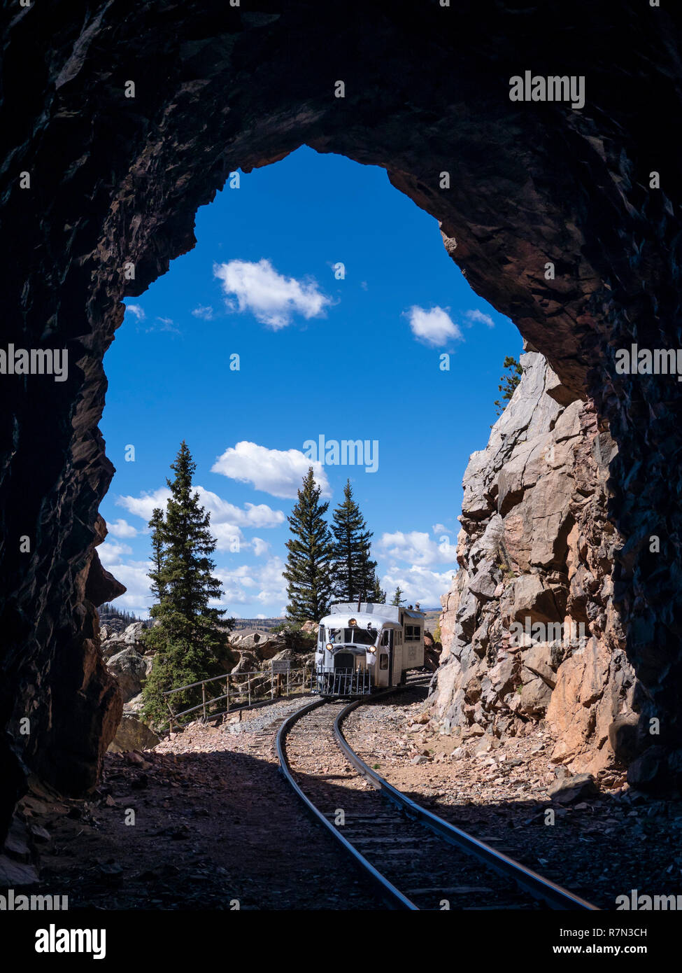Rocky mountains train tunnel hi-res stock photography and images - Alamy