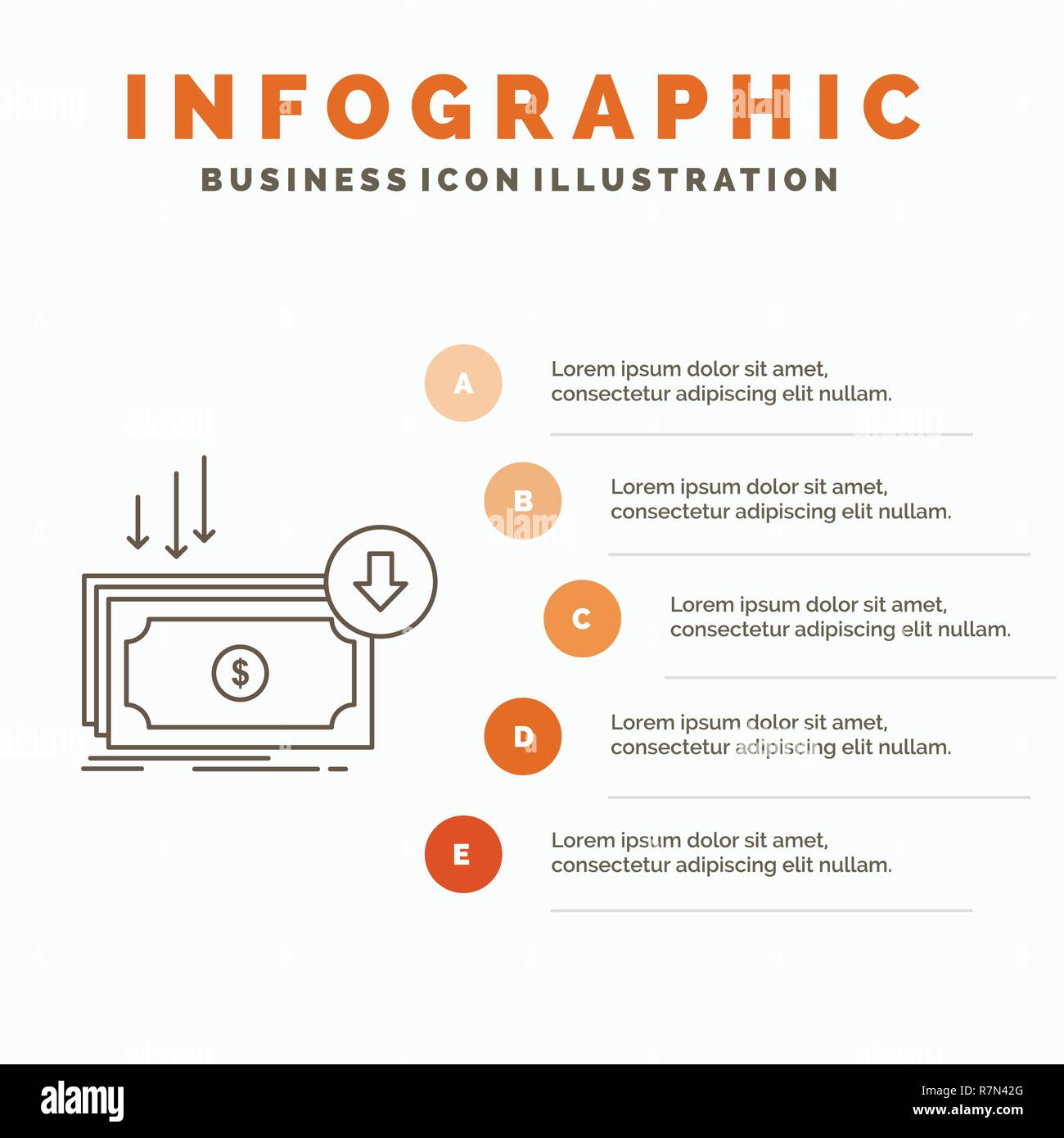 Business loss infographic Cut Out Stock Images & Pictures - Alamy