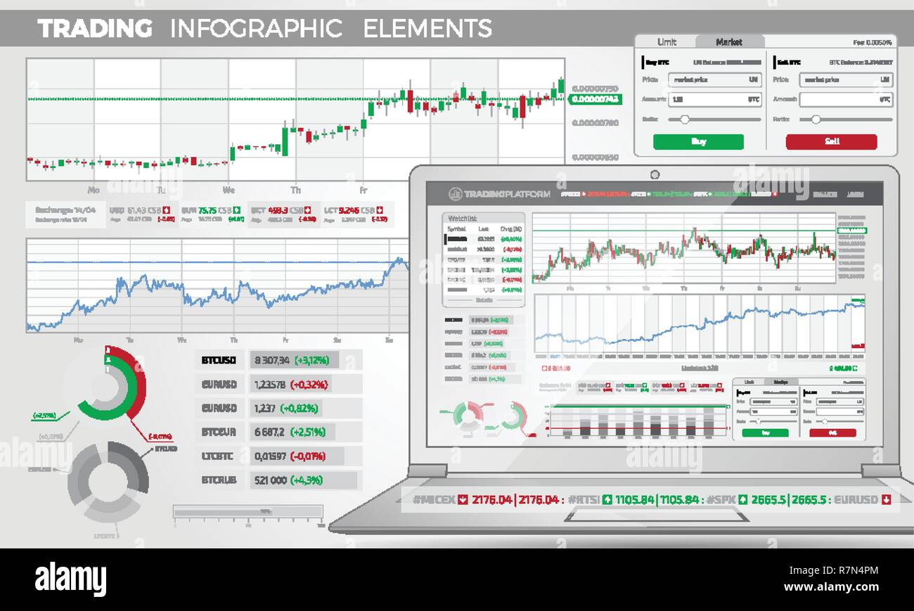 Trading Infographic Elements Stock Vector Image & Art - Alamy