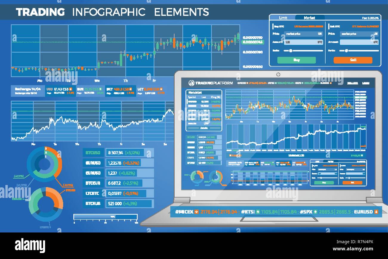 Trading Infographic Elements Stock Vector Image & Art - Alamy